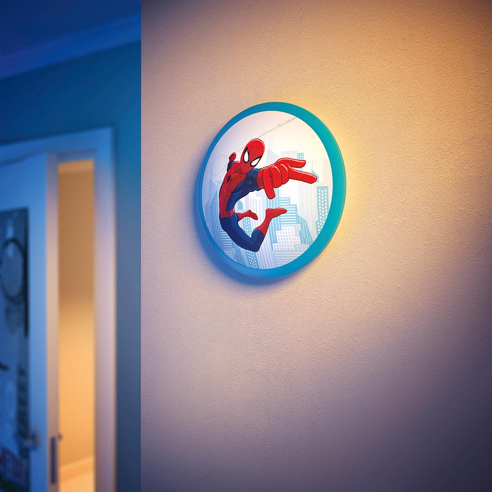 Philips Marvel Spider-Man Children's Wall and Ceiling Light - 1 x 4 W ...