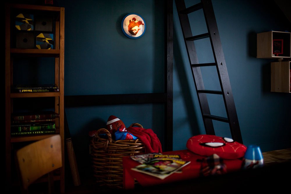 Philips Marvel Spider-Man Children's Wall and Ceiling Light - 1 x 4 W ...