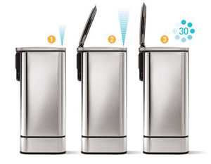 simplehuman Rectangular Sensor Bin with Touch Free Technology - 55 ...