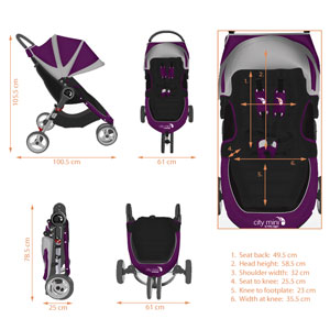 Baby Jogger City Mini Single (Black/Grey) : Amazon.co.uk: Baby Products