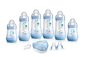 MAM Self Sterilising Anti Colic Bottle Feeding Starter Set Including ...