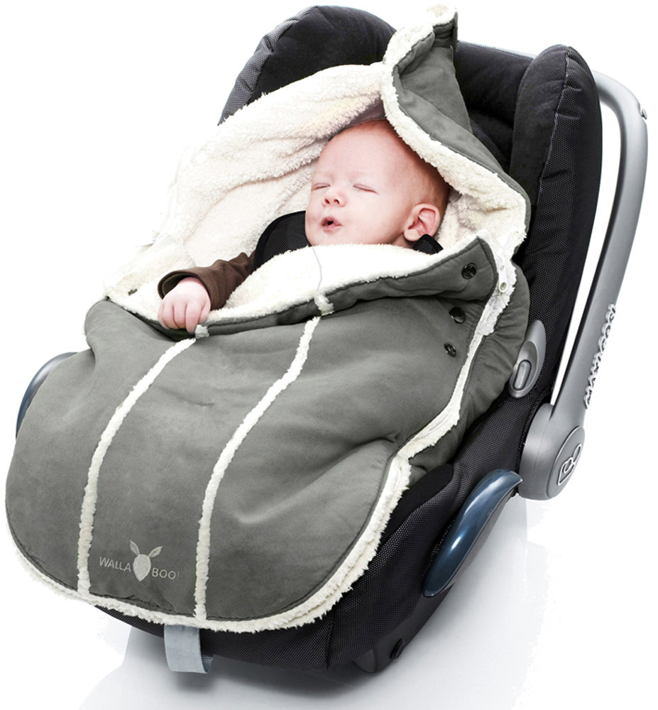 Wallaboo Fußsack, Universal für Babyschale, Autositz, z.B. für Maxi ...