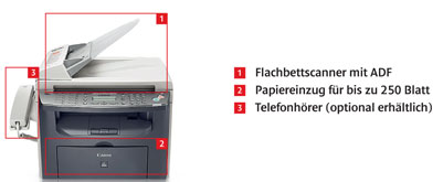 Canon i-Sensys MF4350D Stampante Laser Multifunzione 4 in 1 : Amazon.it ...