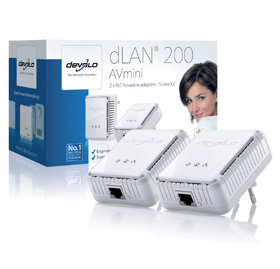 Devolo dLAN 200 AVmini Powerline Starter Kit weiß: Amazon.de: Computer ...