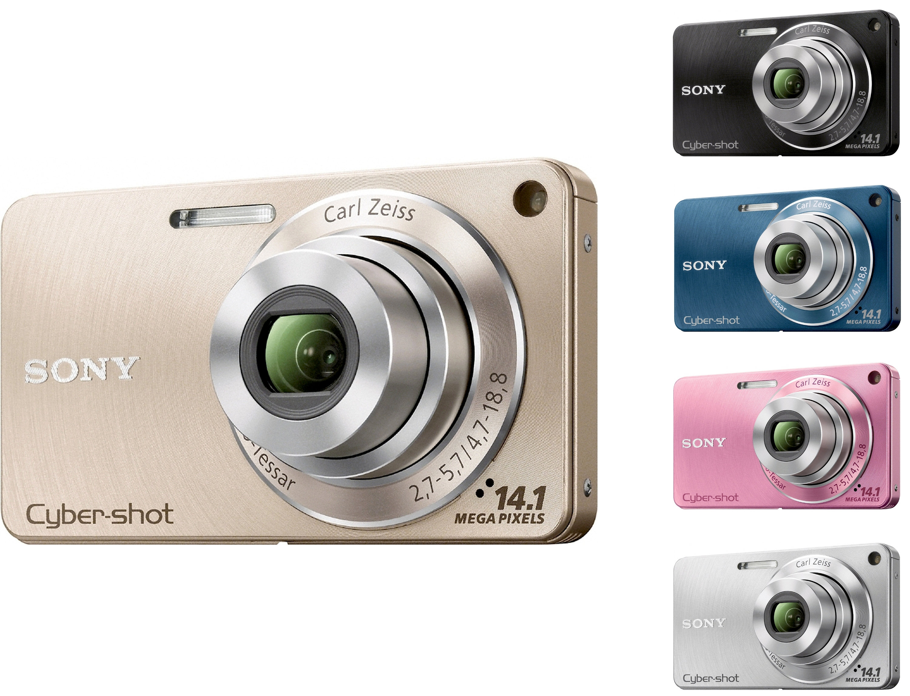 Sony DSC-W350N Digitalkamera (14 Megapixel, 4-fach opt. Zoom, 26 mm ...