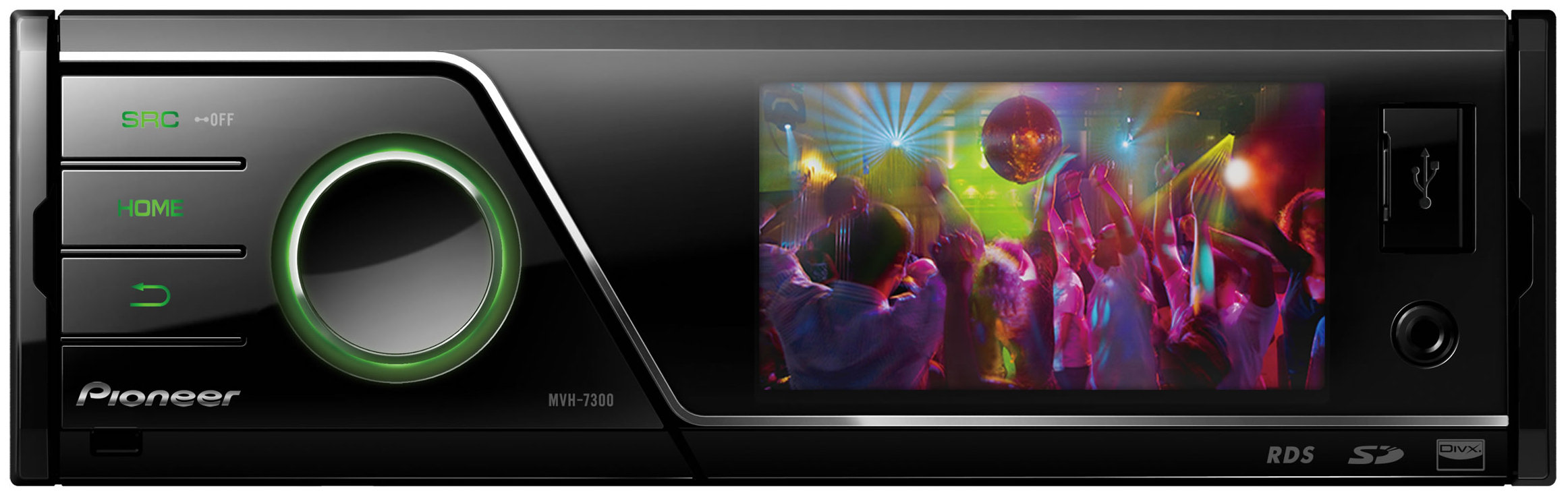 Pioneer MVH-7300 1-DIN MultiMedia-Center schwarz: Amazon.de: Elektronik ...