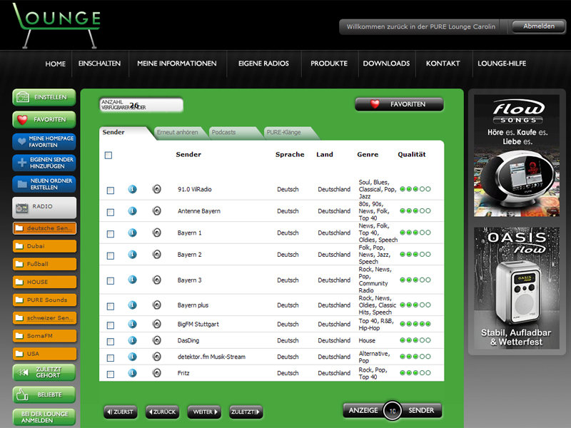 Pure Contour Dockingstation für iPod/iPhone (Internetradio, DAB/DAB+ ...