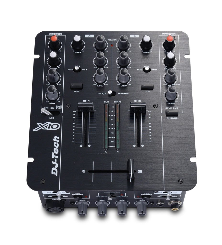 DJ Tech X10 2-Kanal Mixer (Audio-Interface, USB 2.0) : Amazon.de ...