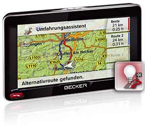 Becker Active 50 5" Sat Nav with Full Europe Maps (44 Countries) and ...