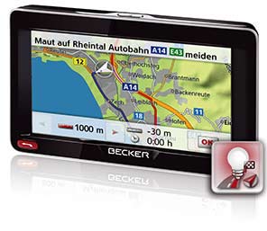 Becker Active 50 5" Sat Nav with Full Europe Maps (44 Countries) and ...