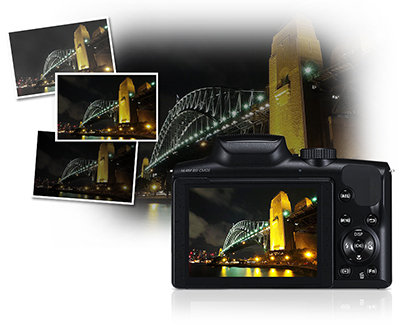 Samsung WB2100 Digitalkamera (16,3 Megapixel, 35-Fach Opt. Zoom, 7,6 cm ...