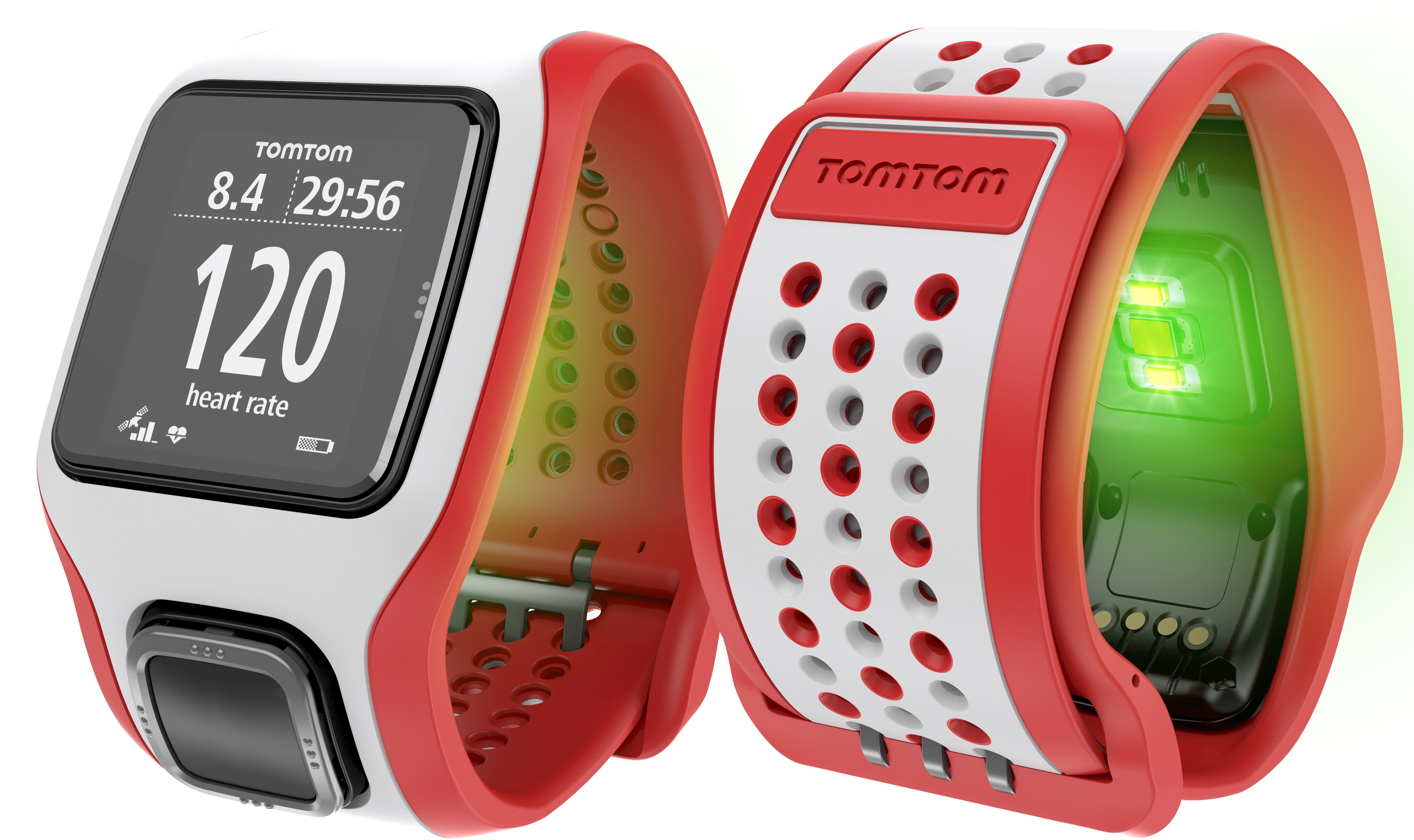 Tomtom GPS Sportuhr Multisport Cardio, Red/Black, One Size, 1RH0.001.01 ...