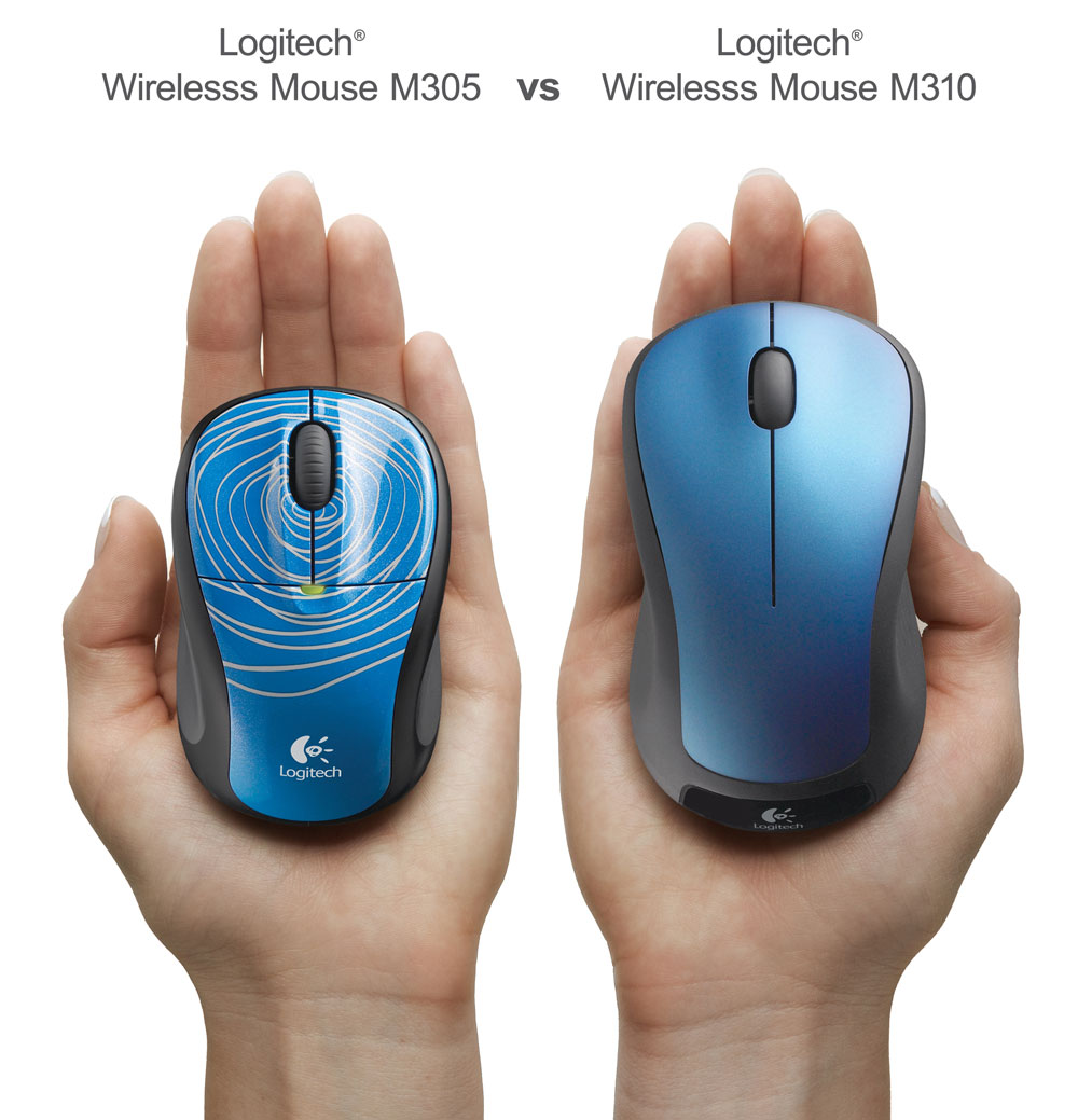 Logitech M305 optische Maus schnurlos Blue Swirl: Amazon.de: Computer ...