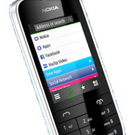 Nokia Asha 203 Touch and Type Handy 2,4 Zoll dunkelrot: Amazon.de ...