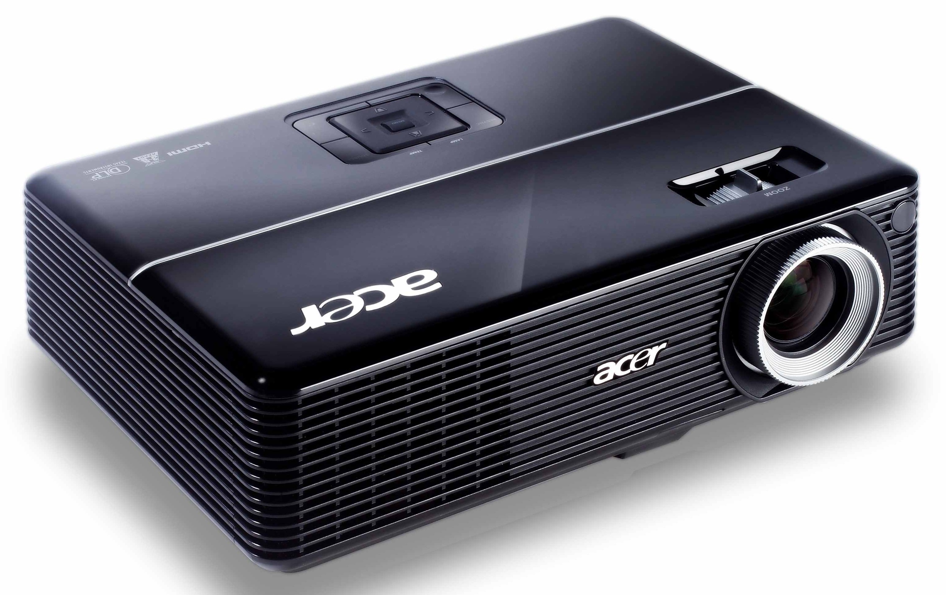 Acer P1201B DLP-Projektor (XGA, Kontrast: 3700:1, 1024x768 Pixel, 2700 ...