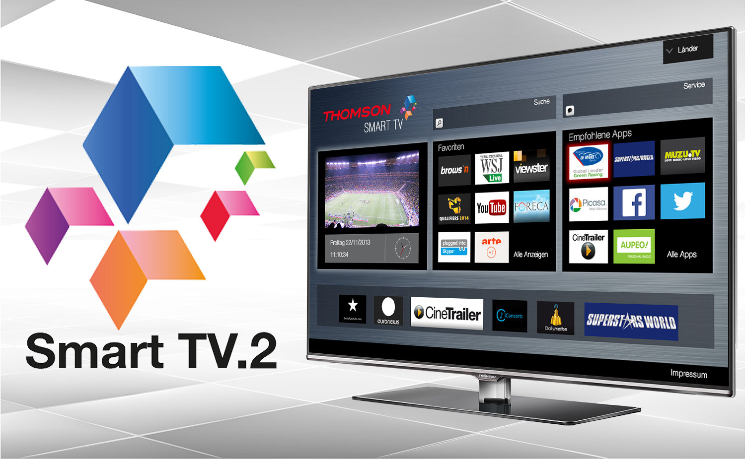 Thomson 40FW6765/G 102 cm (40 Zoll) Fernseher (Full HD, Triple Tuner ...