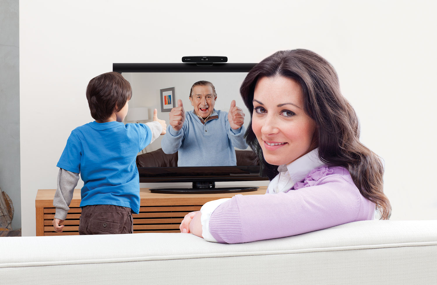 Logitech TV Cam HD für Skype schwarz: Amazon.de: Computer & Zubehör