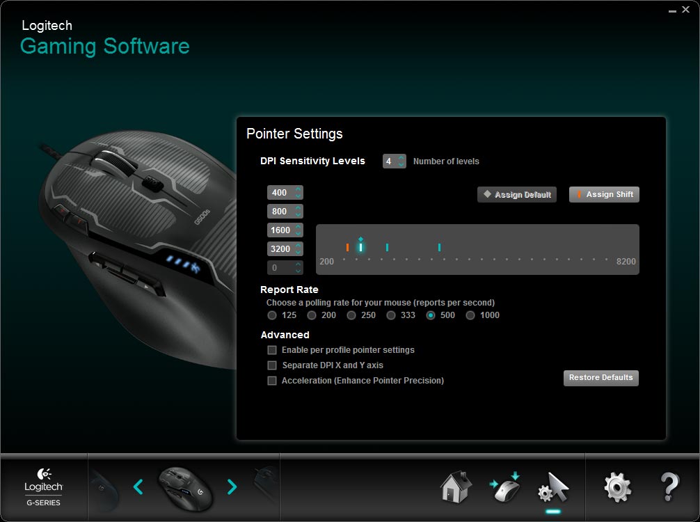 Logitech G500s Laser Gaming Maus schnurgebunden, DE-Version: Amazon.de ...