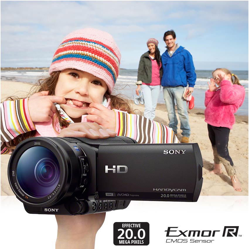 Sony HDR-CX900 High Definition Flash Camcorder (2,5 cm Exmor R Sensor ...