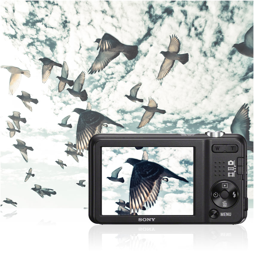 Sony DSC-W710 Digitalkamera (16,1 Megapixel, 5-Fach Opt. Zoom, 6,9 cm ...