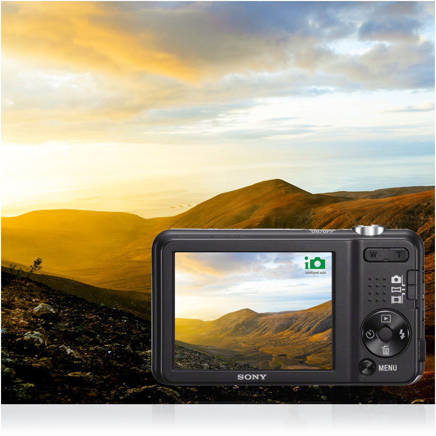 Sony DSC-W710 Digitalkamera (16,1 Megapixel, 5-Fach Opt. Zoom, 6,9 cm ...