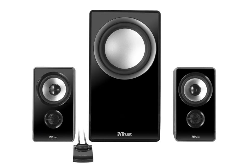 Trust Wave 2.1 Lautsprechersystem mit Subwoofer schwarz: Amazon.de ...