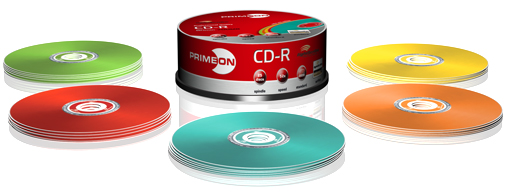 PRIMEON CD-R 52X 80min / 700MB LightScribe Version 1.2 color mix ...