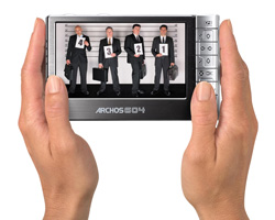 Archos 604 Tragbarer Mediaplayer 30 GB 16:9 10,9 cm (4,3 Zoll) Display ...