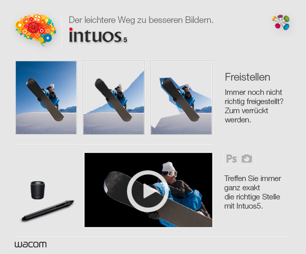 Wacom Intuos 5 touch M Profi-Grafiktablett mit Stift & Multitouch ...