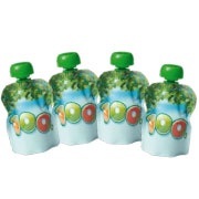 Milupa Frucht-Quetschies Apfel-Erdbeer-Banane 1-3 Jahre, 6er Pack (6 x ...