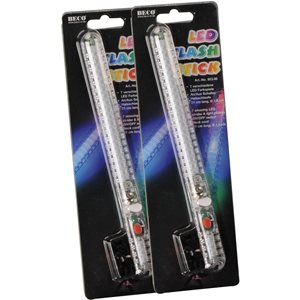 Beco 2 LED-Flash-Sticks mit Band / 21.0 x 1.8 cm / 7 verschiedene LED ...