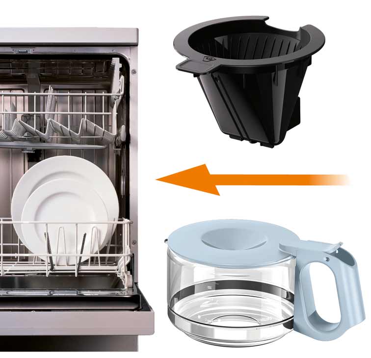 Amazon.de: Philips HD7450/70 Kaffeemaschine Basic 6 Tassen, weiß