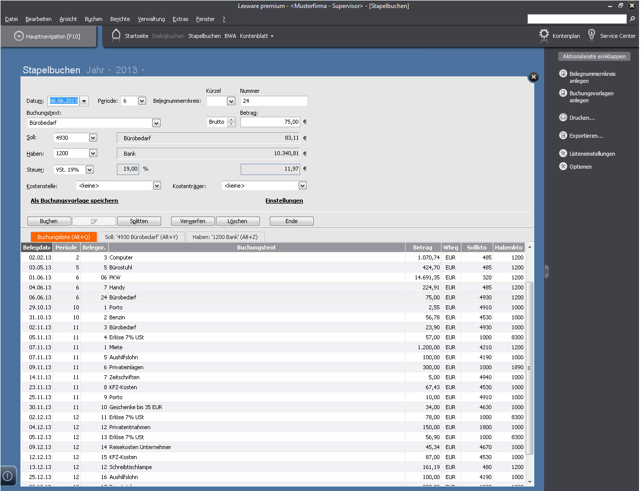 Lexware buchhalter premium 2013: Buchhaltung und Anlagenverwaltung in einem Paket : Amazon.de ...
