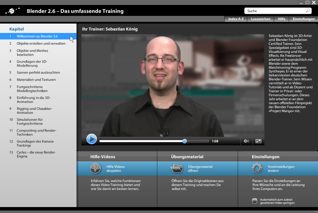 Blender 2.6 - Das umfassende Training : König, Sebastian: Amazon.de: Software