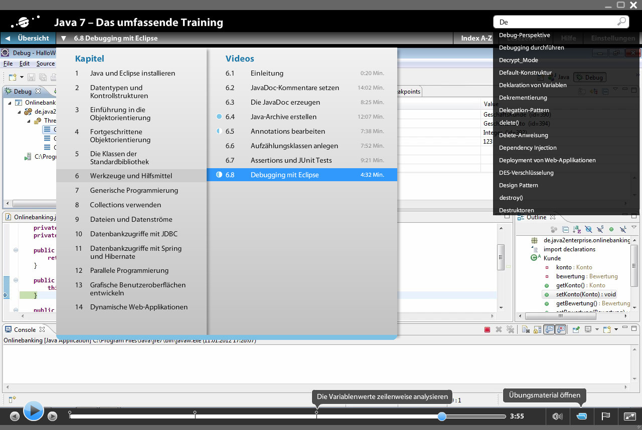 Java 7 - Das umfassende Training : Salvanos, Alexander: Amazon.de: Software