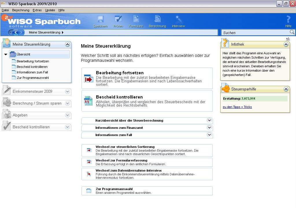 WISO Sparbuch 2010 (für Steuerjahr 2009) [Download] : Amazon.de: Software