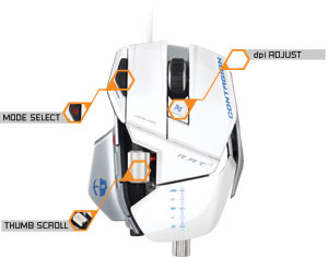 Cyborg R.A.T.7 Contagion Gaming Maus weiß: Amazon.de: Computer & Zubehör