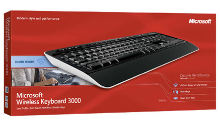 Microsoft Wireless Keyboard 3000 Clavier sans fil: Amazon.fr: Informatique