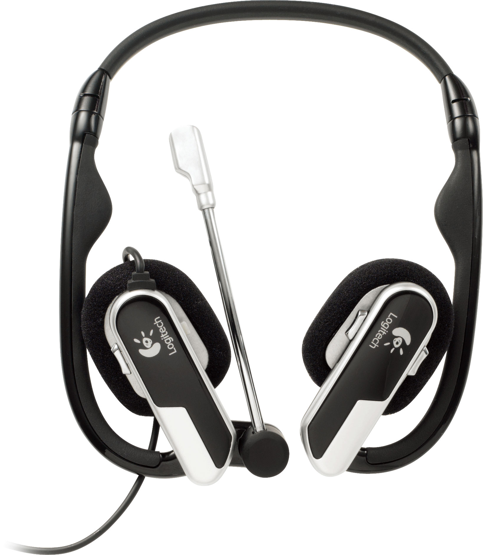 Logitech Laptop headset H555 Micro-casque filaire Noir : Amazon.fr ...