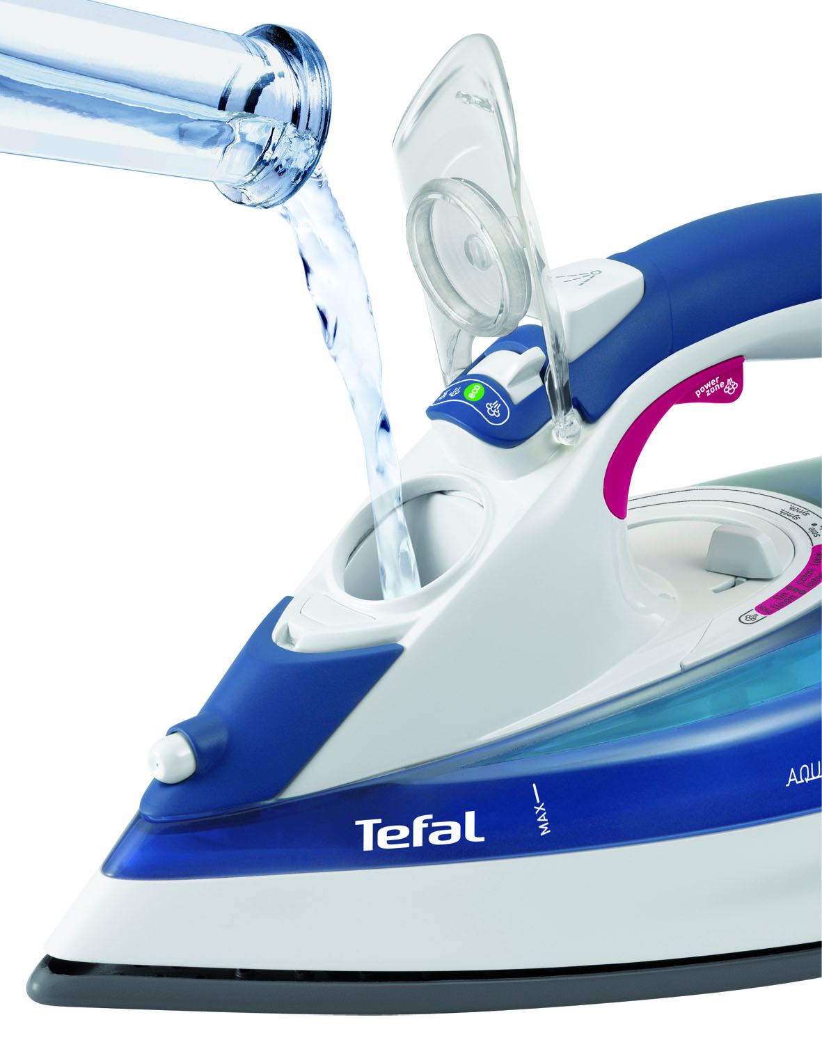 Tefal FV5370 Aquaspeed Autoclean Eco Ferro a Vapore 2400W Blu : Amazon ...