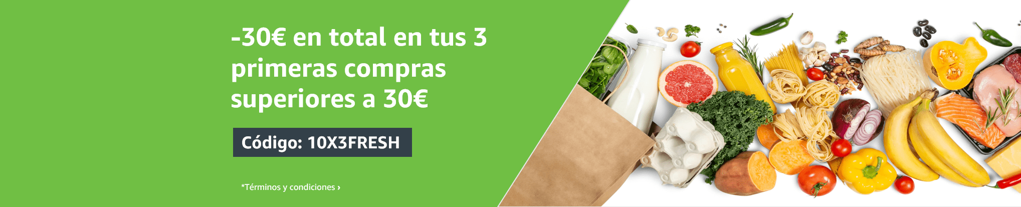 Recibe tu compra de Amazon Fresh en el mismo día con Amazon Prime