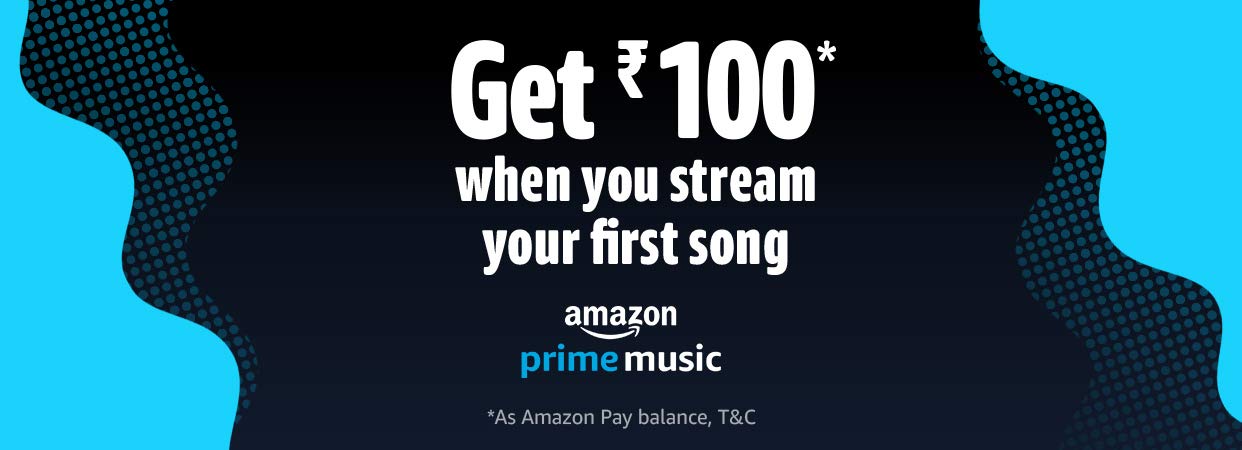 Free Rs.100 Cashback For streaming Music On Amazon Prime Music App
