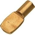 SUKI HARDWARE 16 7 mm Electro Brass Shelf Support Spade Peg Pin Stud ...
