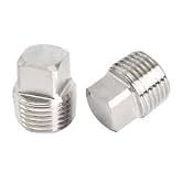 1/2 inch BSP Male Thread Square Head Steel (GI) Dummy Plug - 2 Nos ...