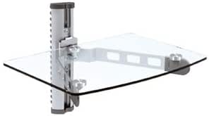 Clear Glass Single Shelf DVD Player Bracket, DVD Mount and DVD Bracket ...