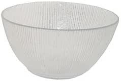 Rayware Milan Ribbed Glass Bowl Clear : Amazon.co.uk: Home & Kitchen