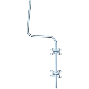 3' Cranked 'SWAN' Neck Pole/Mast & Wall Clamp Facia: Amazon.co.uk ...