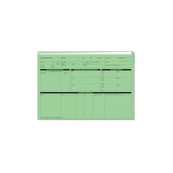 TOPS Employee Record File Folders, Straight Cut, Index, Green Ink, 2 ...
