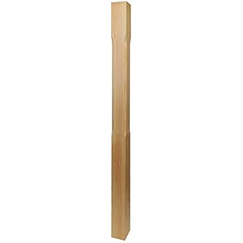 Stop Chamfered Newel Stair Post with Chamfer Top, Pine, with Acorn Cap ...
