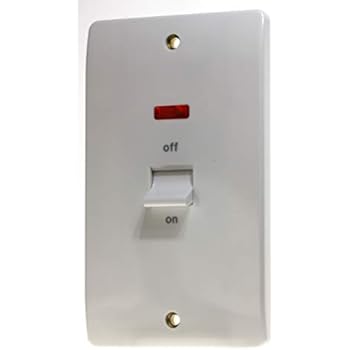 MK K5215CKWHI 45 amp 2-Gang Double-Pole Cooker Switch: Amazon.co.uk ...